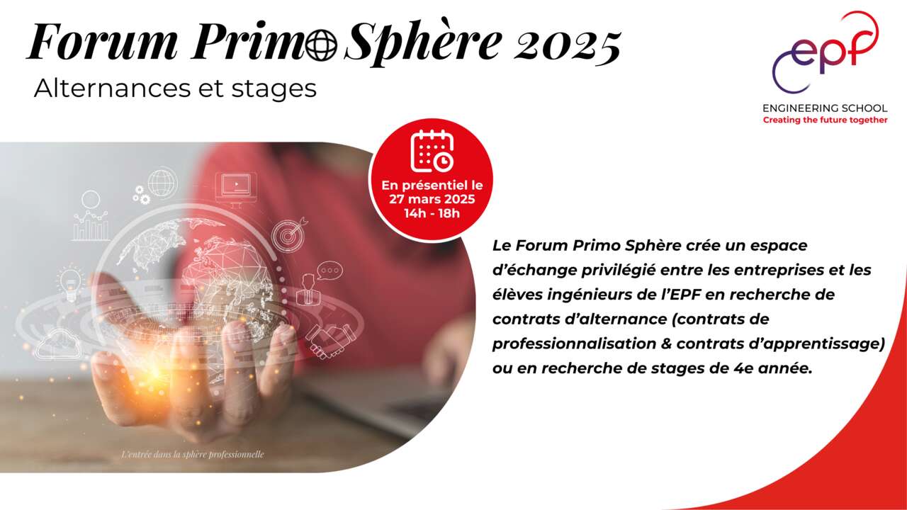 FORUM PRIMO SPHERE 2025 - Alternances et stages SEI